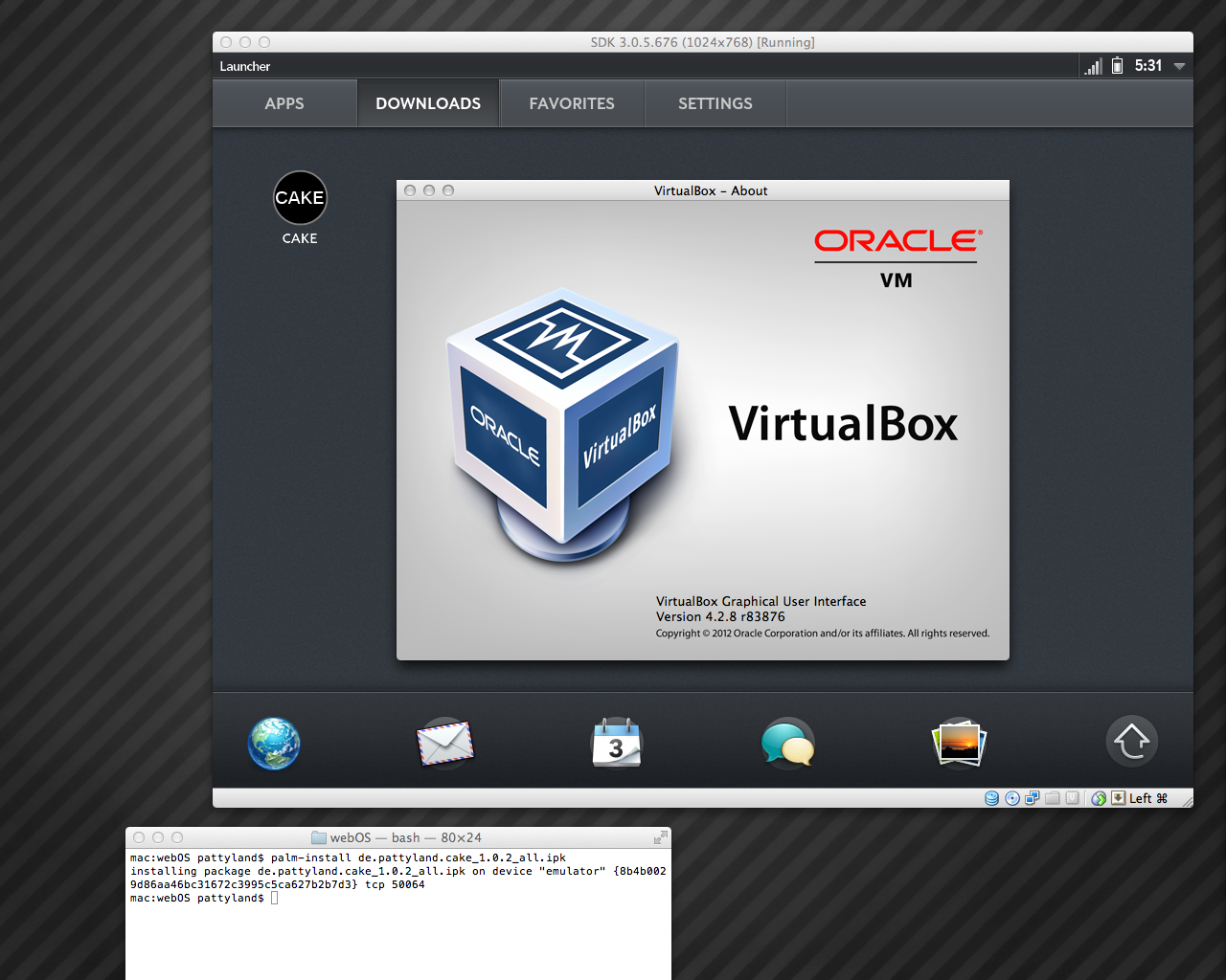 webOS Emulator mit aktueller VirtualBox nutzen – pattyland's Blog